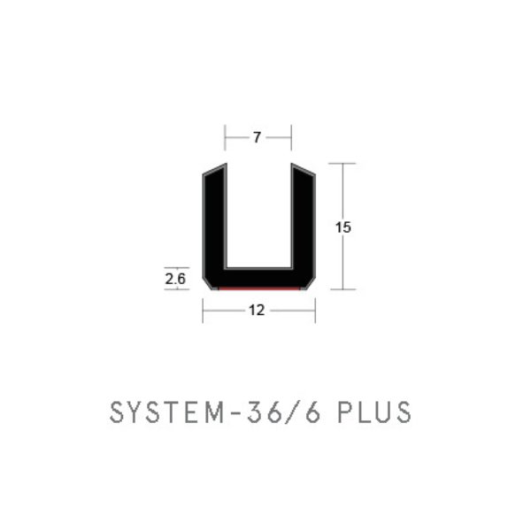 Lorient System 36/6 Glazing Channel - Fire Seals Direct