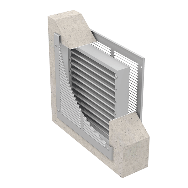 Lorient LVH44 - 450 x 450mm Intumescent Grille - Fire Seals Direct