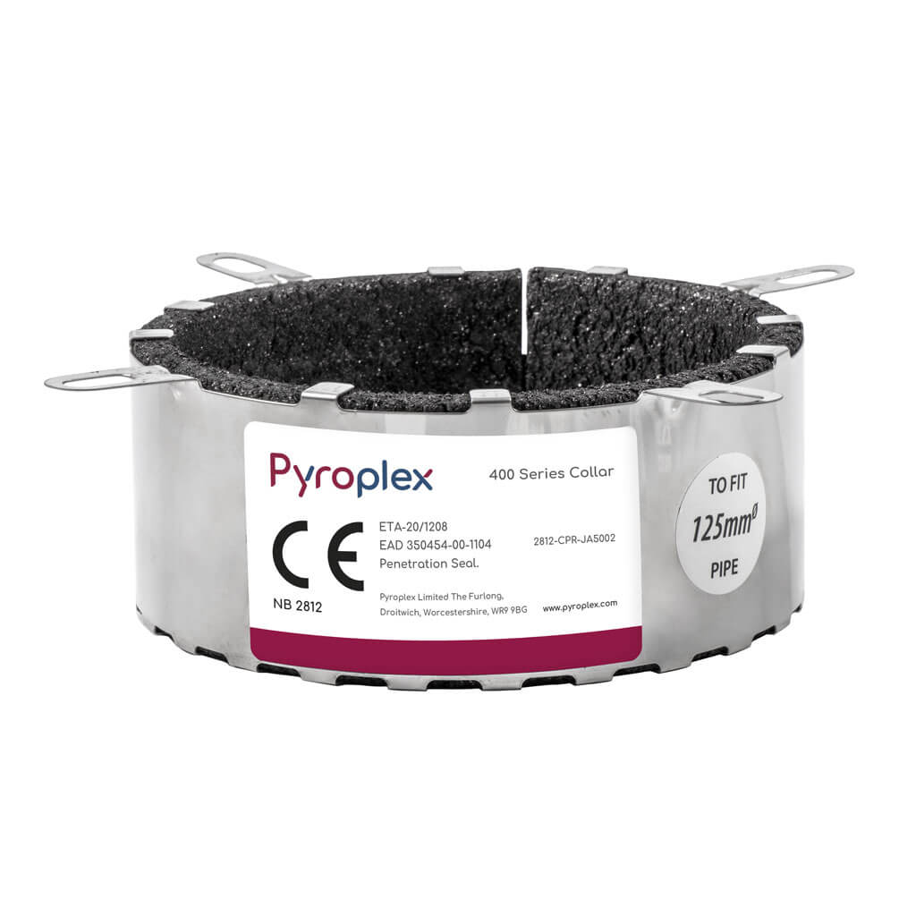 Pyroplex Intumescent Pipe Collar - 125mm 4hr - Fire Seals Direct