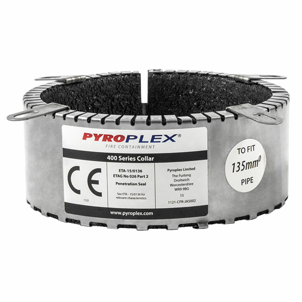 Pyroplex Intumescent Pipe Collar - 135mm 4hr - Fire Seals Direct