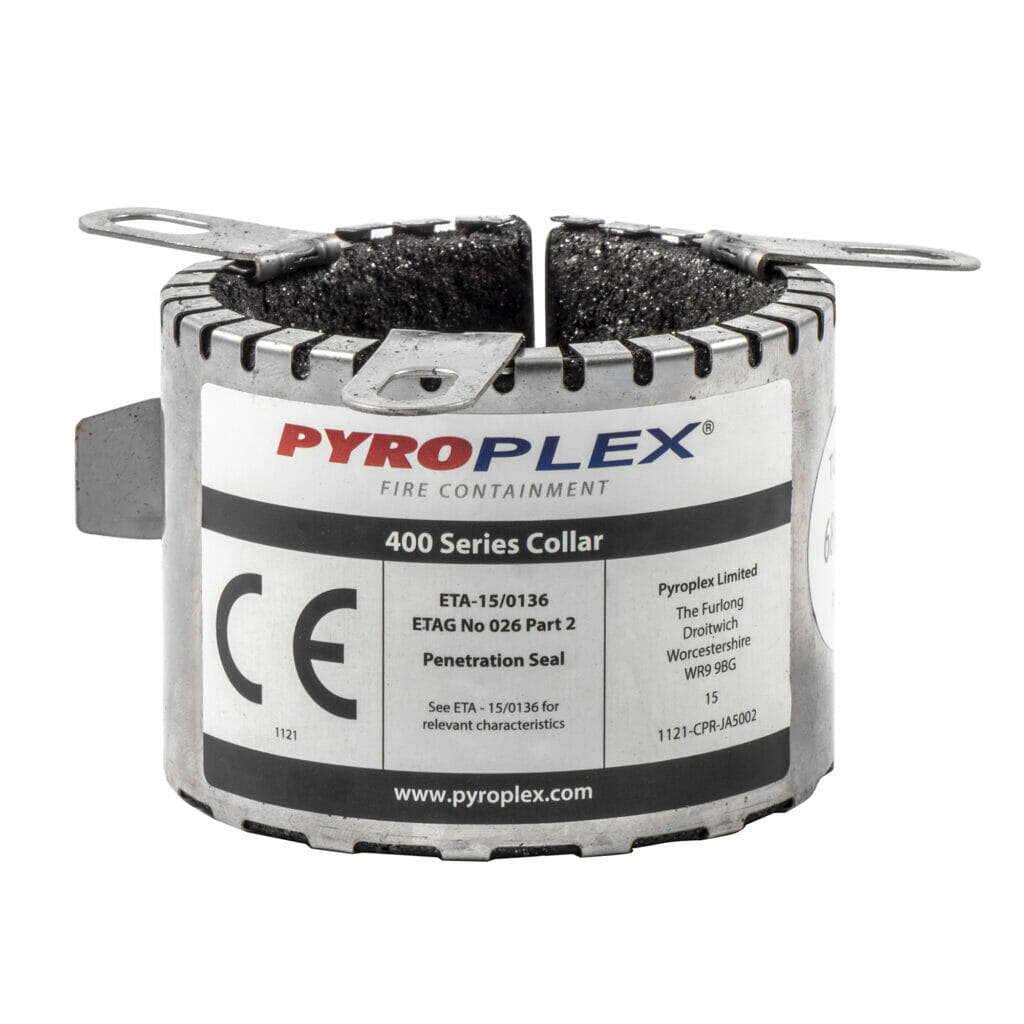 Quelfire QWR Intumescent Pipe Collar - 110mm 4hr - Fire Seals Direct