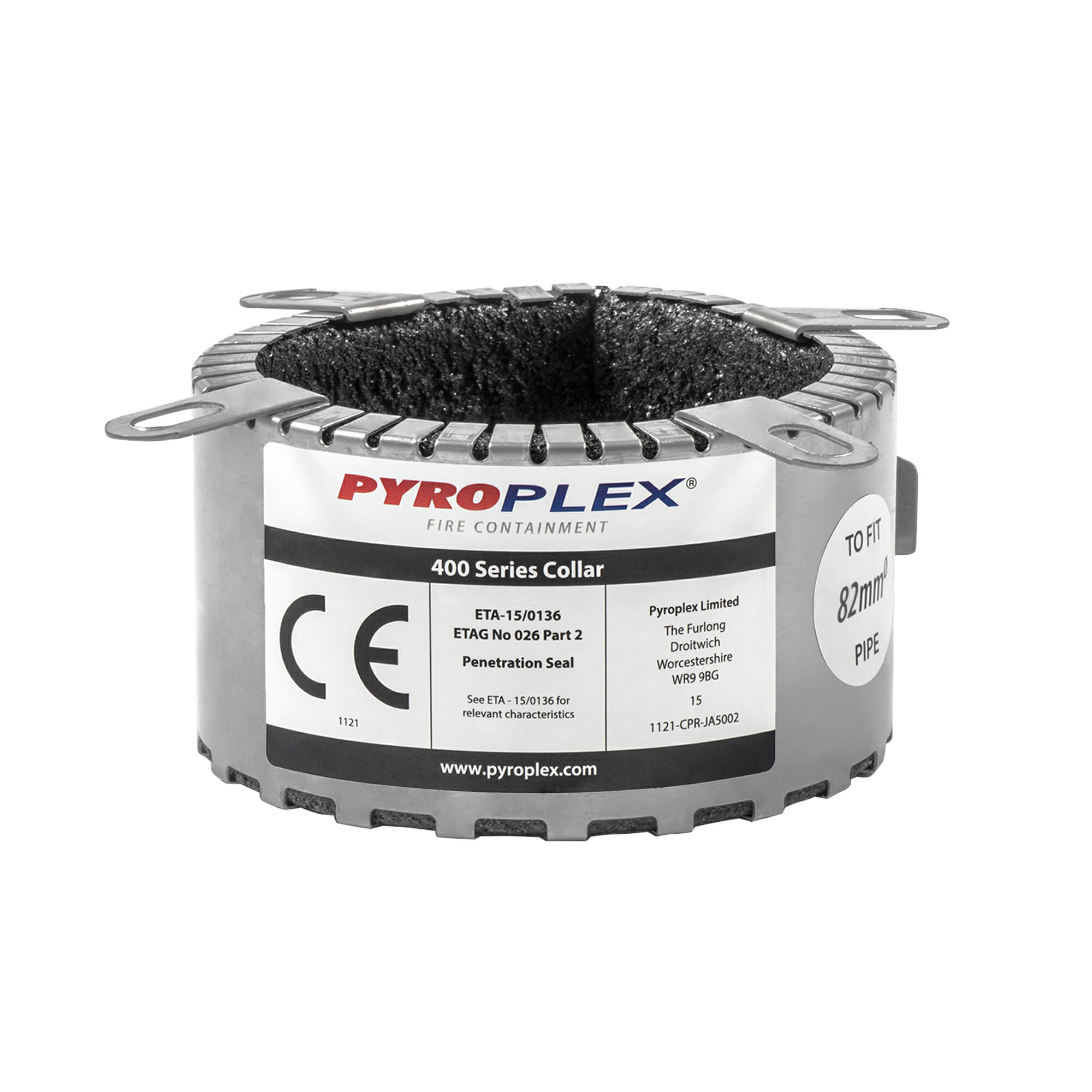 Pyroplex Intumescent Pipe Collar - 82mm 2hr - Fire Seals Direct