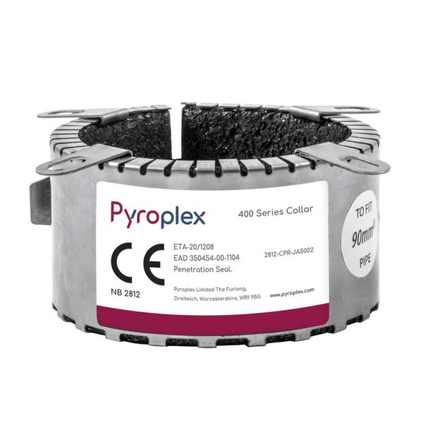 Pyroplex Intumescent Pipe Collar - 90mm 4hr - Fire Seals Direct