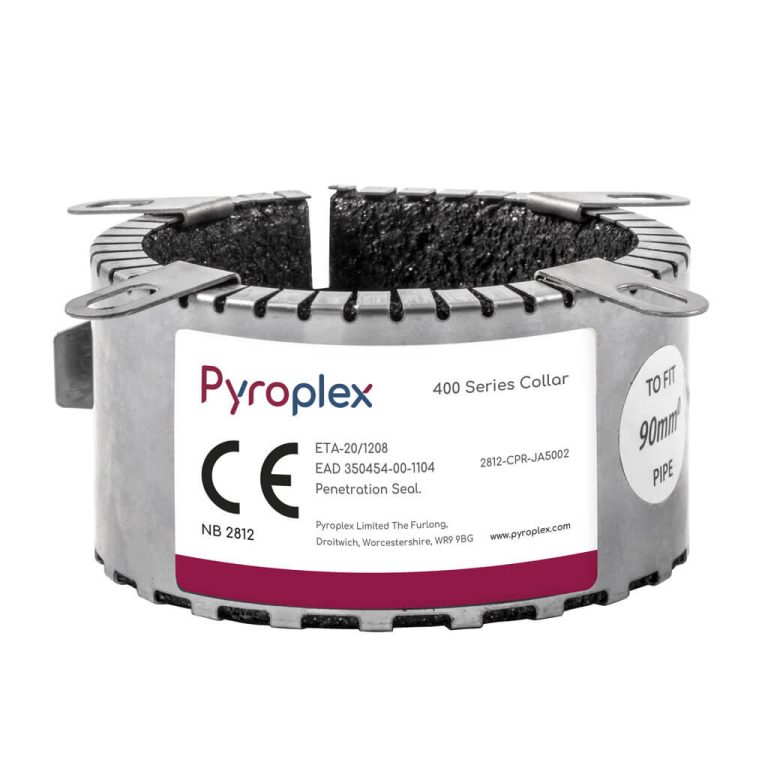 Pyroplex Intumescent Pipe Collar - 90mm 4hr - Fire Seals Direct