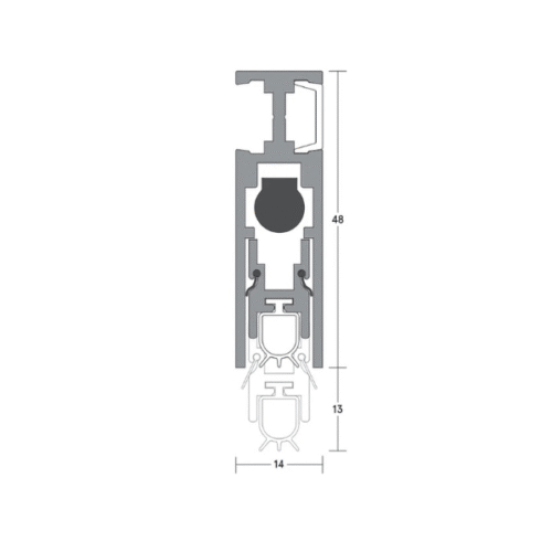 Lorient LAS8003si Surface Mounted Drop Down Seal - 1135mm - Fire Seals ...