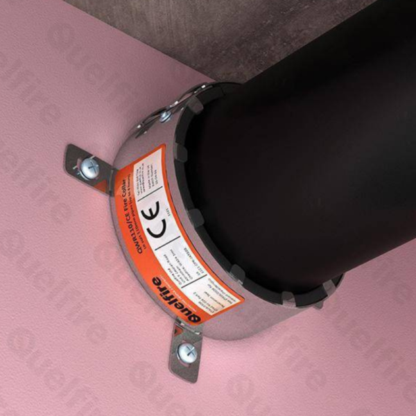 Quelfire QWR Intumescent Pipe Collar - 110mm 4hr - Fire Seals Direct