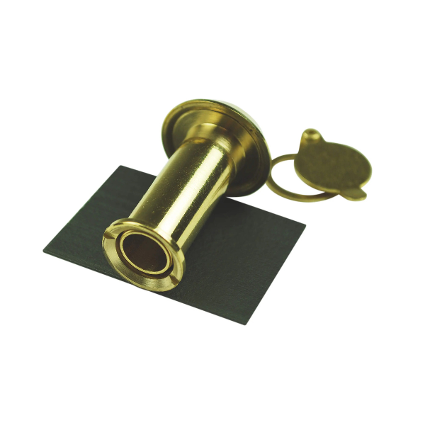 Firestop Contract Door Viewer - Polished Brass - Fire Seals Direct