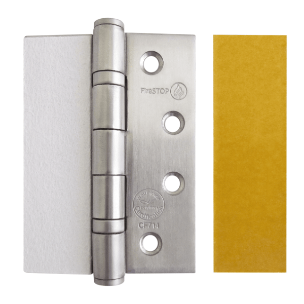 1mm Interdens 100 x 30mm Square Hinge Pads S/A - Fire Seals Direct