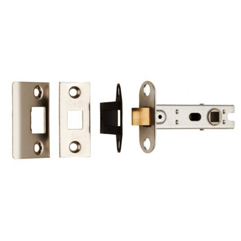 Tubular Mortice Latch with Bolt Through Facility - 76mm - Fire Seals Direct