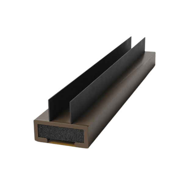 10mm x 4mm x 2.1m Pyroplex Twin Fin Brown Intumescent Strip Fire ...