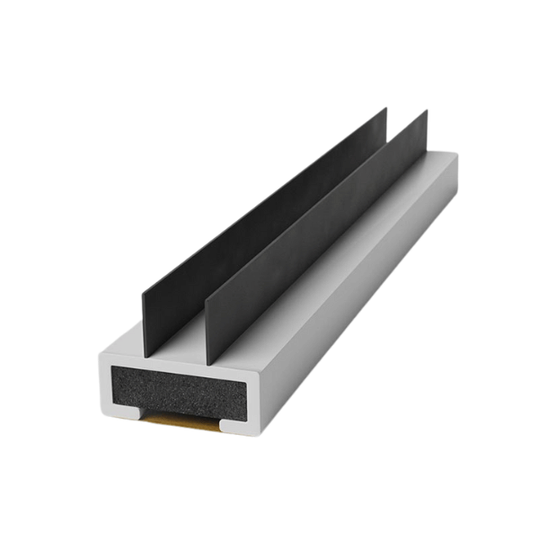 10mm x 4mm x 2.1m Pyroplex Twin Fin White Intumescent Strip Fire ...