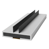 20mm x 4mm x 2.1m Pyroplex Twin Fin White Intumescent Strip Fire ...