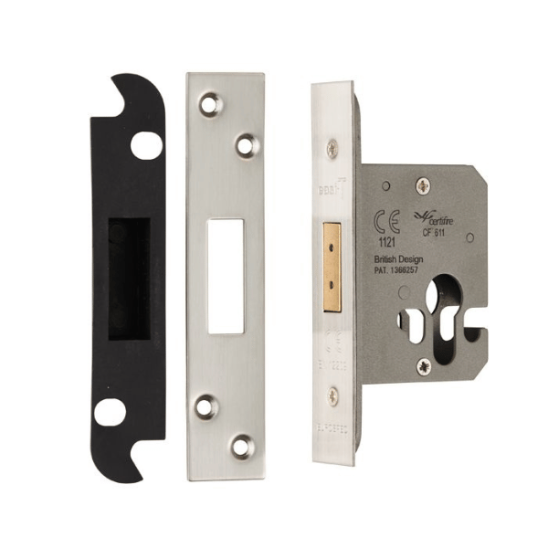 Carlisle Brass Easi-T Euro Profile Deadlock - 76mm - Fire Seals Direct