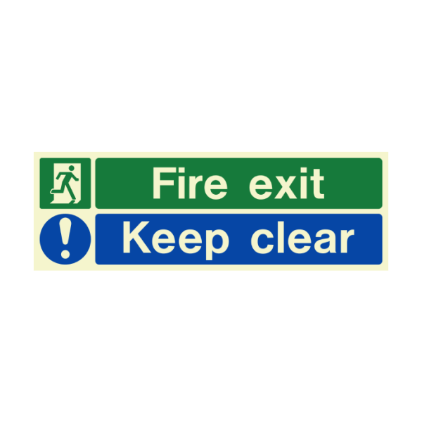 Protective Domes For Exit Signs Budget Fire Exit Signs (EEC) With