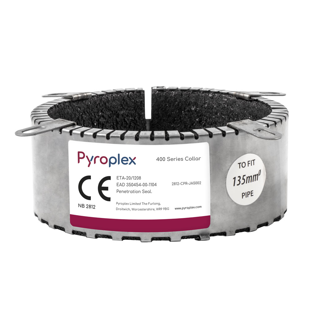 Pyroplex Intumescent Pipe Collar - 135mm 4hr - Fire Seals Direct
