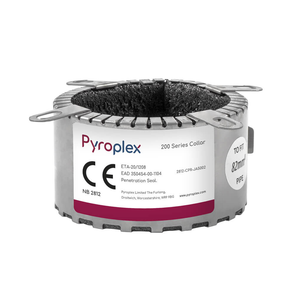 Pyroplex Intumescent Pipe Collar - 82mm 2hr - Fire Seals Direct