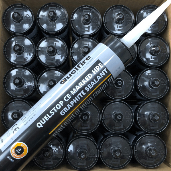 QuelStop HPE Graphite Intumescent Sealant (Pack of 25) - Fire Seals Direct
