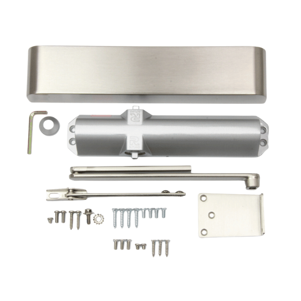 Rutland TS5204 Door Closer With Cover - Satin Nickel - Fire Seals Direct