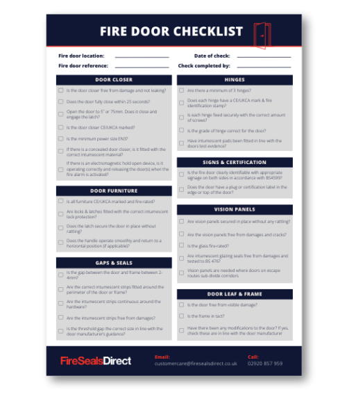 Fire Door Inspection Checklist | Fire Seals Direct