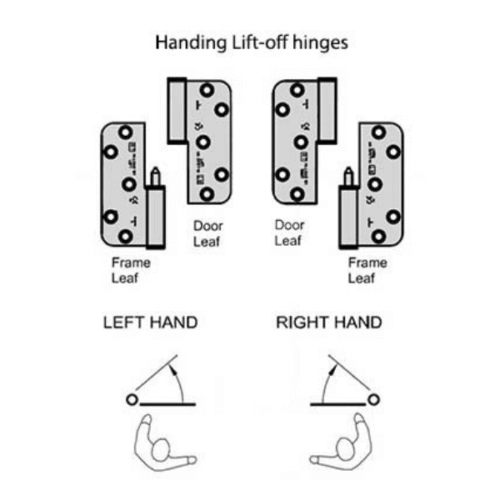 Royde & Tucker H105 Hi-Load Grade 11 Lift-Off Hinge (Left Hand ...