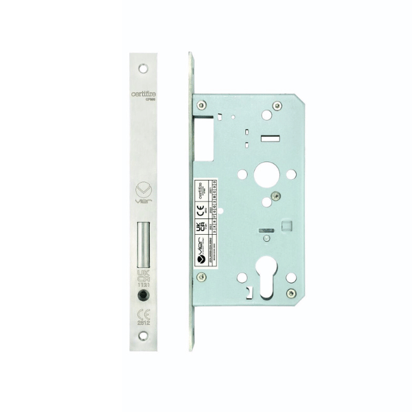 Zoo Hardware Vier Din Euro Deadlock - Backset 60mm - ZDL0060SS - Fire ...