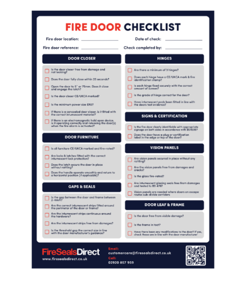 Fire Door Inspection Checklist | Fire Seals Direct