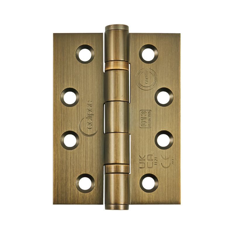 Eclipse Grade 13 Ball Bearing Fire Door Hinge - Antique Brass (Pack of 90)