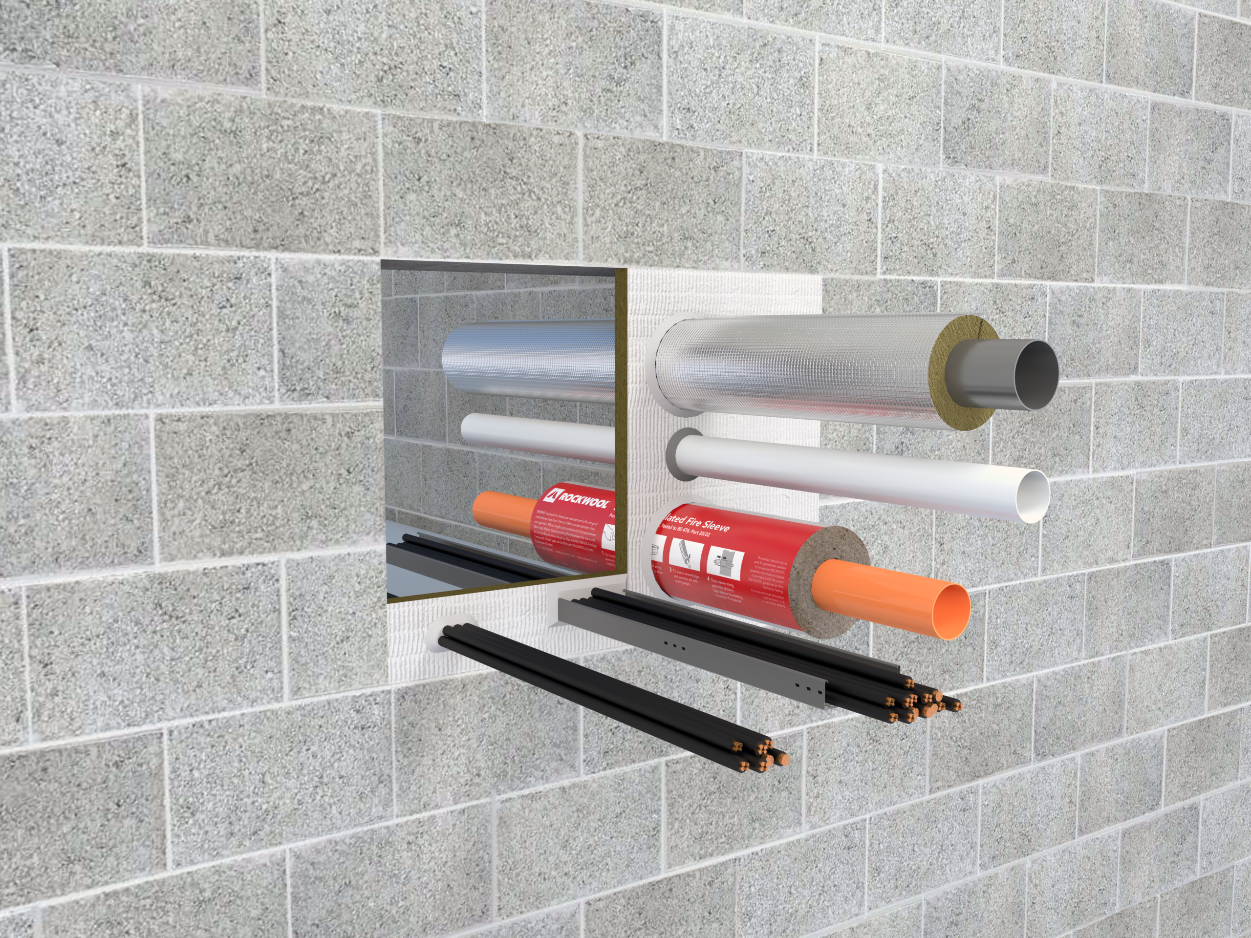 Rockwool FirePro CB50 Ablative Coated Batt 1200 x 600 x 50mm (Pack of 5 ...